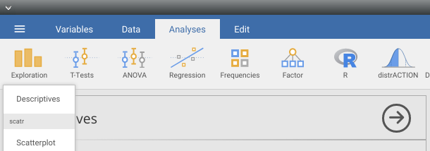 Chapter 13 Practical. Plotting and statistical summaries in jamovi ...